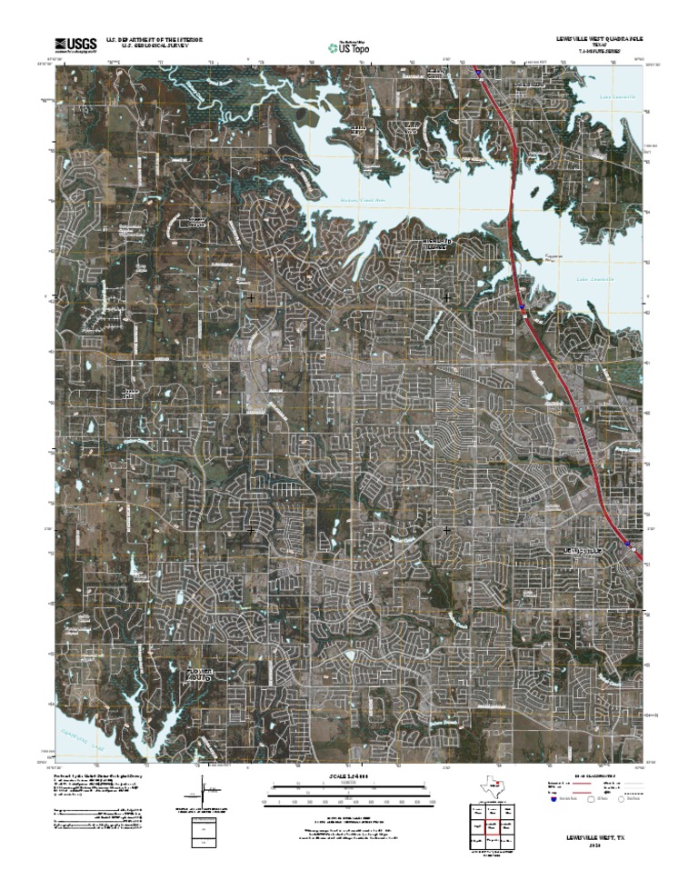 Topographic Map of Lewisville West | PDF | Sports & Recreation