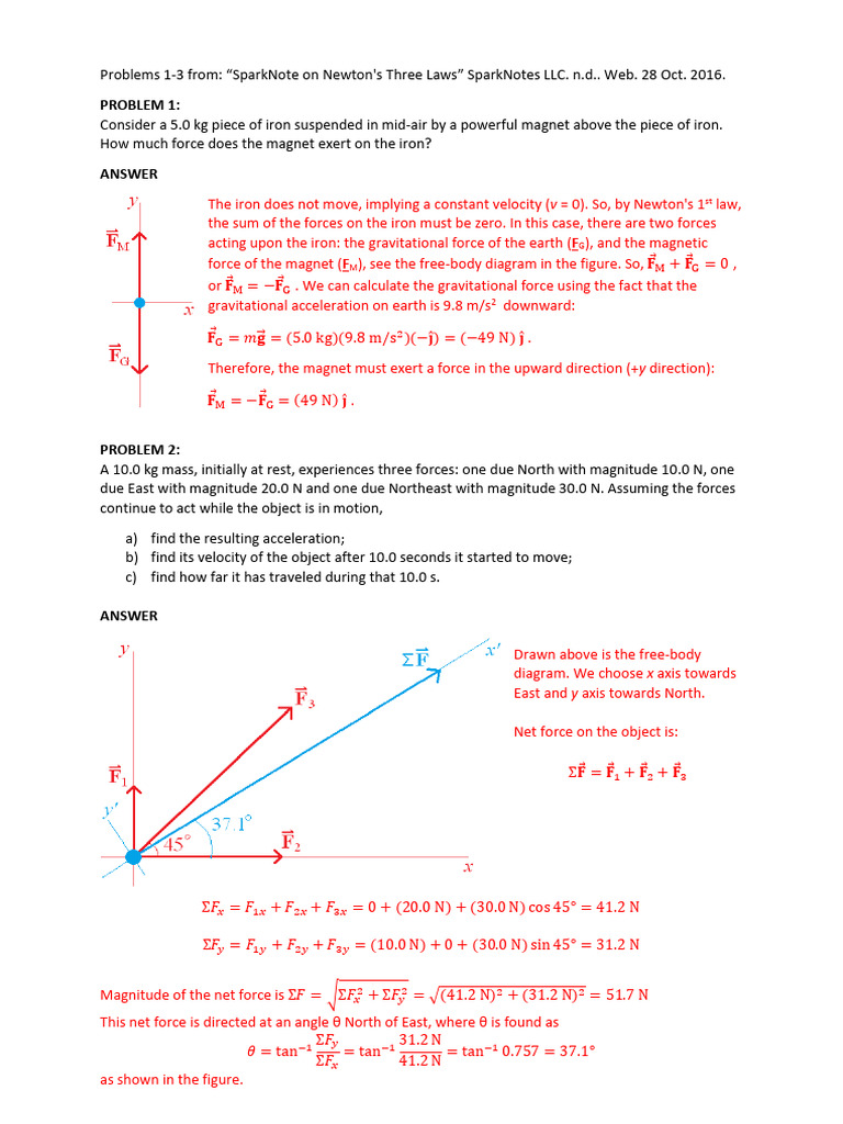 Worksheet 04 | PDF | Force | Acceleration