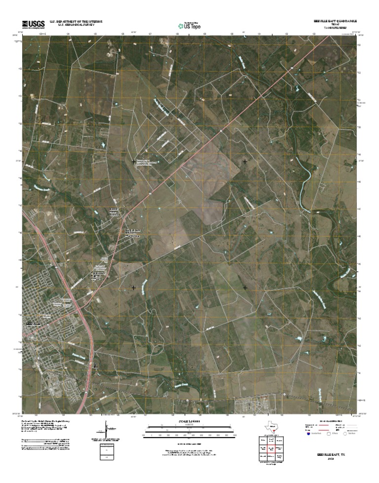 Topographic Map of Beeville East | PDF | United States Geological ...