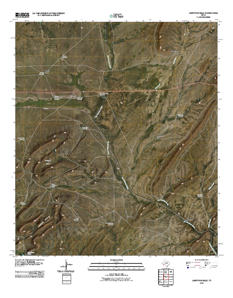 Topographic Map of Lightning Hills | PDF | United States Geological ...