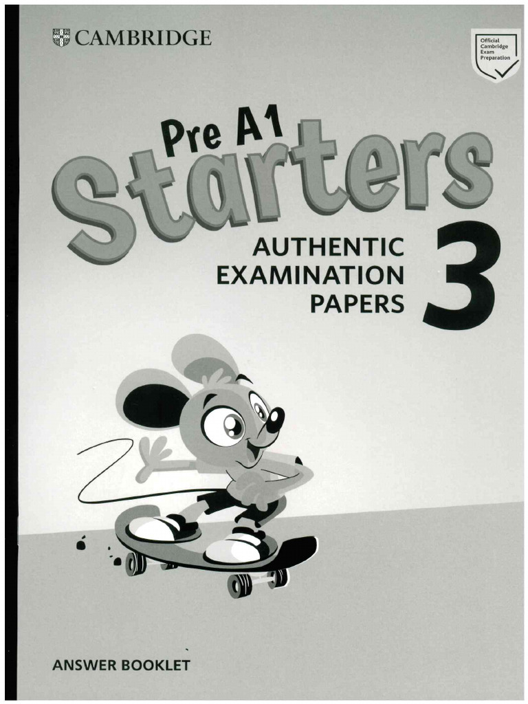 Pre A1 - Starters - Answer Booklet | PDF