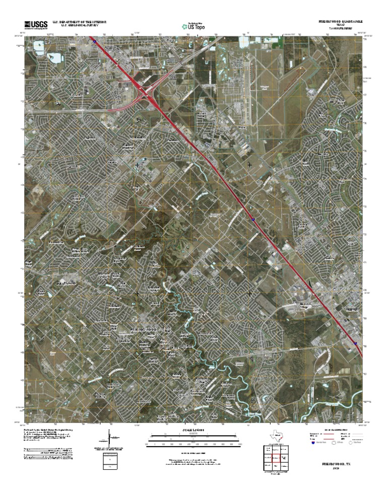 Topographic Map of Friendswood | PDF | United States Geological Survey ...