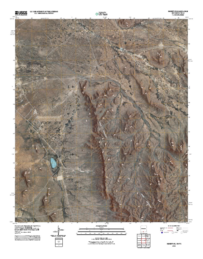 Topographic Map of Desert SE | PDF