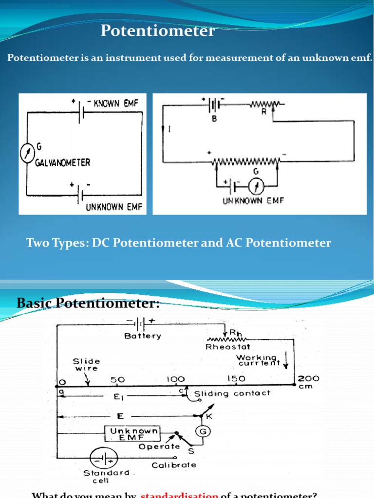 II) Potentiometer | PDF | Equipment | Voltage