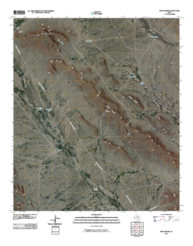 Topographic Map of Devil Ridge | PDF | United States Geological Survey ...