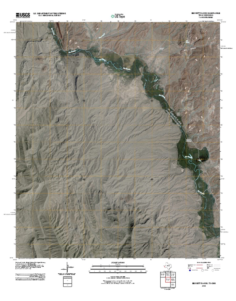 Bennett Ranch Quadrangle Map, Texas | PDF