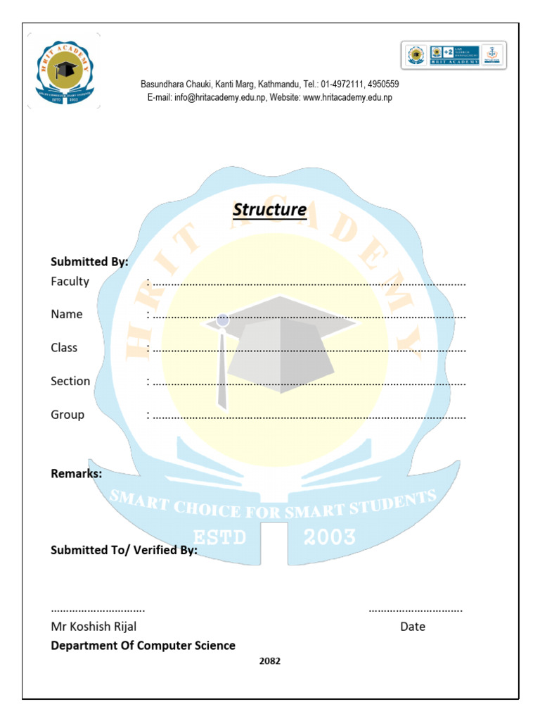 Structure (Cover Page) | PDF