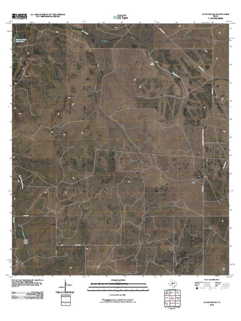 Topographic Map of Cave Spring | PDF | United States Geological Survey ...