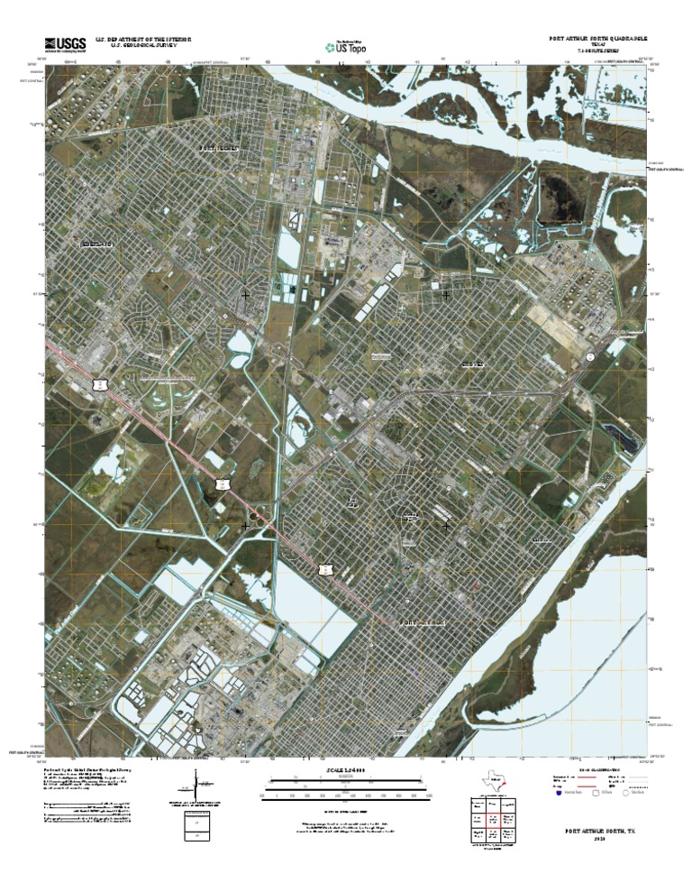 Topographic Map of Port Arthur North | PDF | Business | Transport
