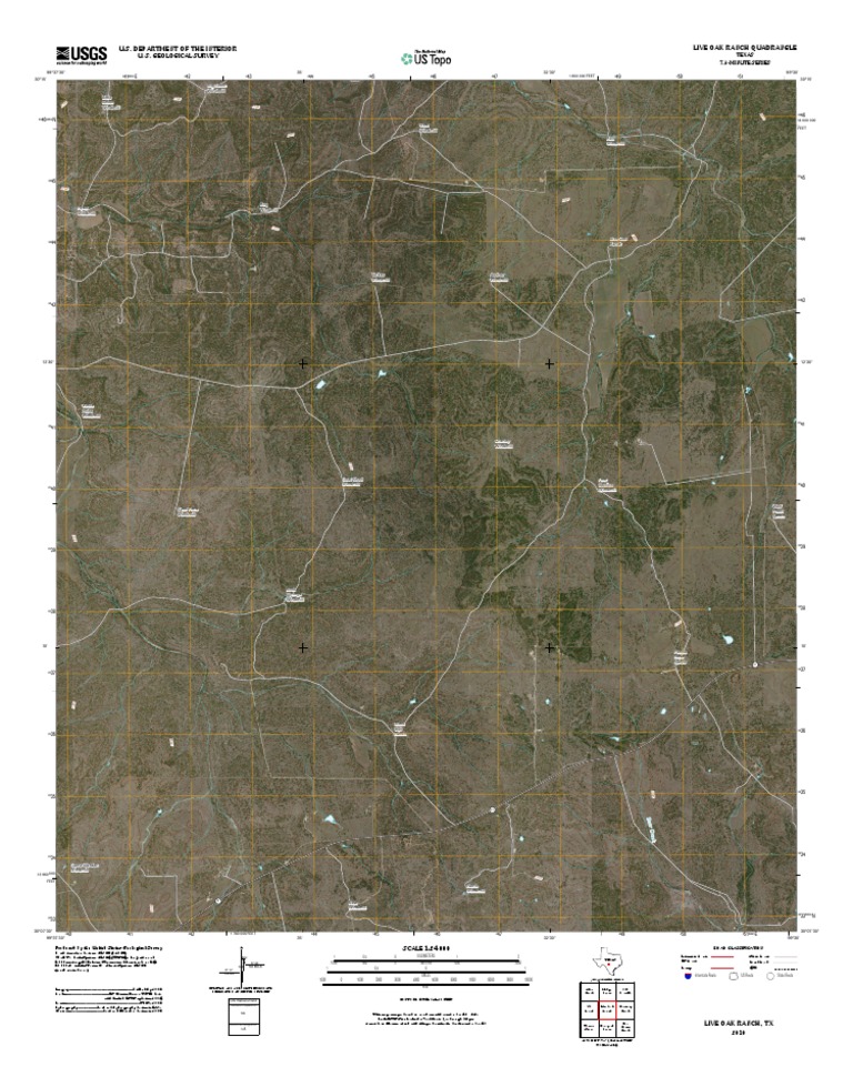 Topographic Map of Live Oak Ranch | PDF | United States Geological ...