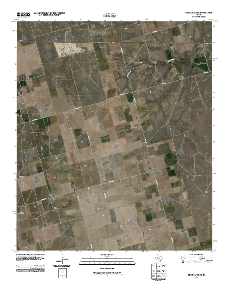 Dewey Lake SE Quadrangle Map, TX | PDF | Science & Mathematics