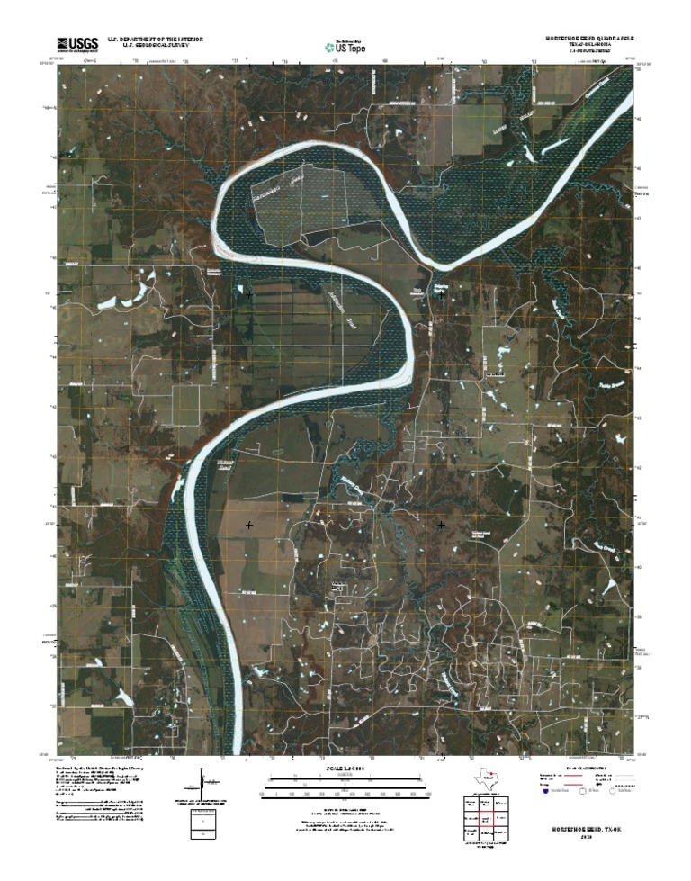 Topographic Map of Horseshoe Bend | PDF | United States Geological ...