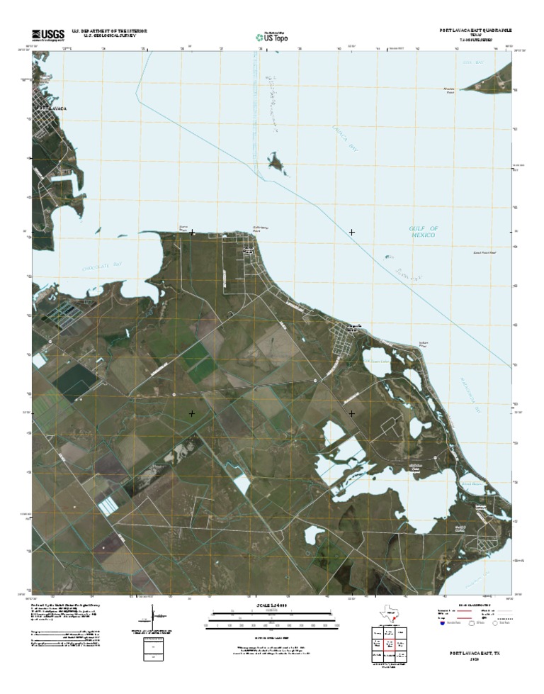 Topographic Map of Port Lavaca East | PDF | United States Geological ...