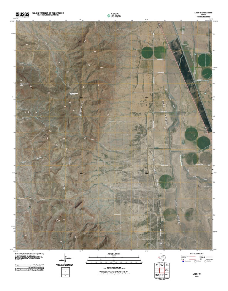 Topographic Map of Lobo | PDF | United States Geological Survey | Geomatics