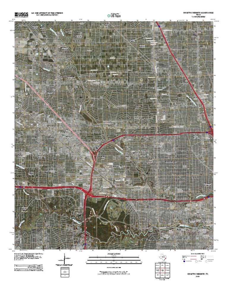 Houston Heights Map Data | PDF | United States Geological Survey ...