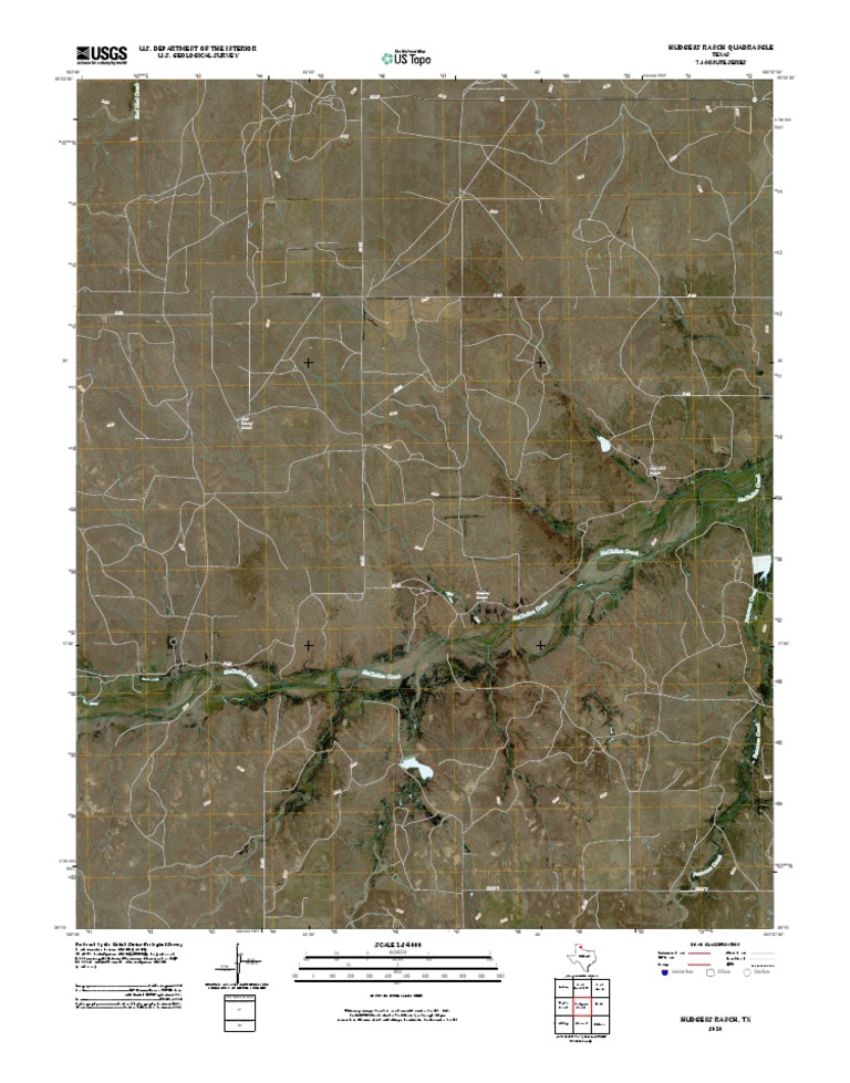 Topographic Map of Hudgens Ranch | Download Free PDF | United States ...