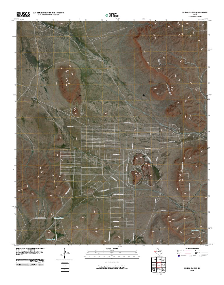 Topographic Map of Hueco Tanks | PDF