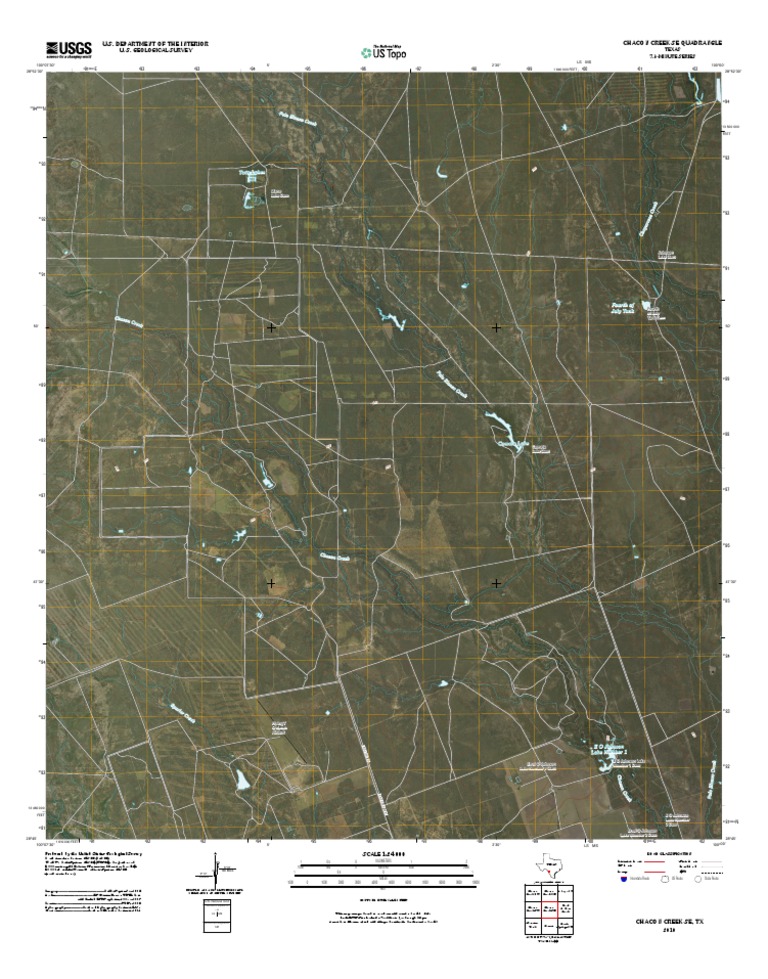 Topographic Map of Chacon Creek SE | PDF
