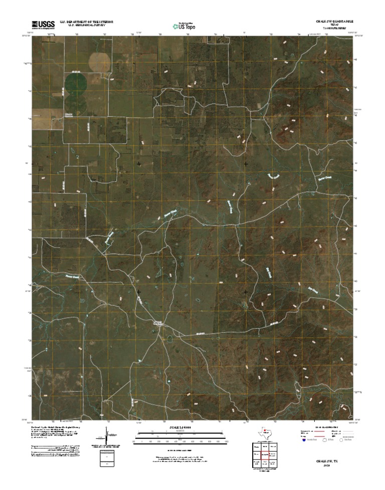 Chalk SW Quadrangle Map, Texas | PDF | United States Geological Survey ...