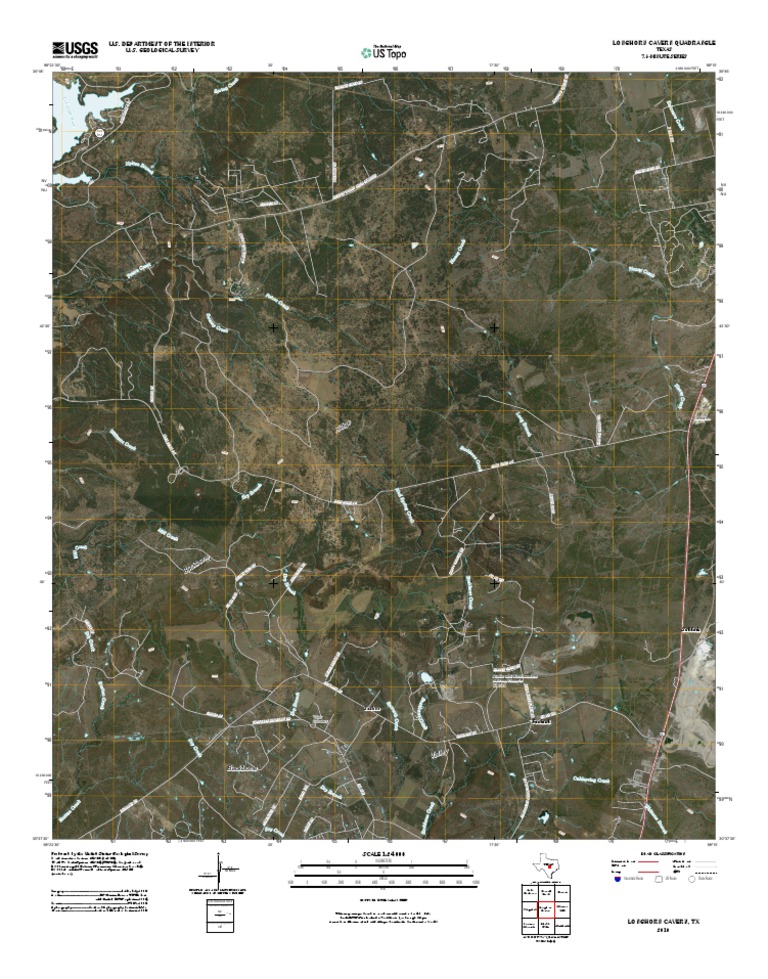 Topographic Map of Longhorn Cavern | PDF | United States Geological ...