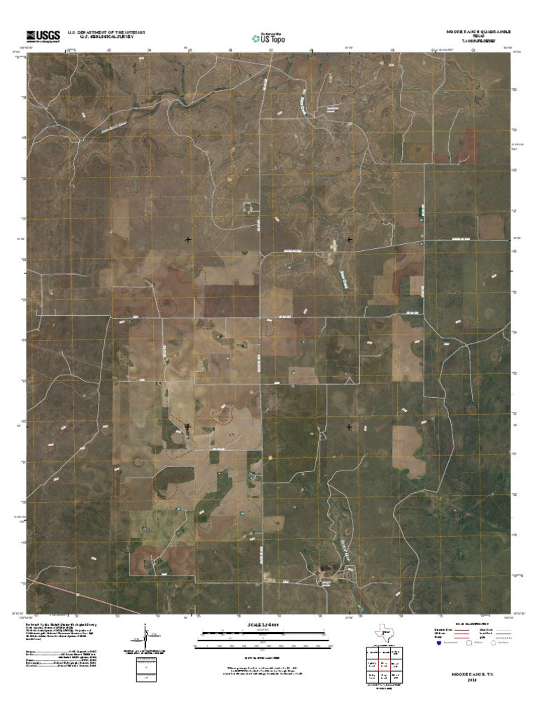 Topographic Map of Moore Ranch | PDF | United States Geological Survey ...