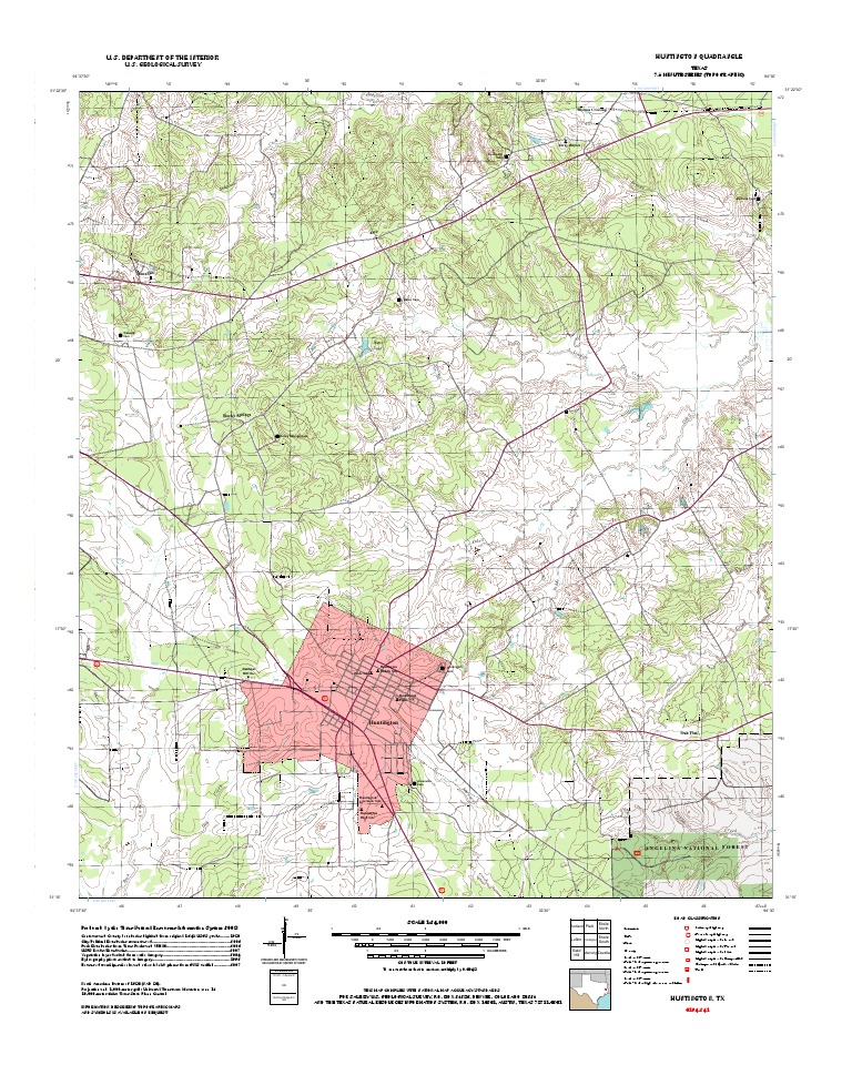 Topographic Map of Huntington | PDF | Map | Geomatics