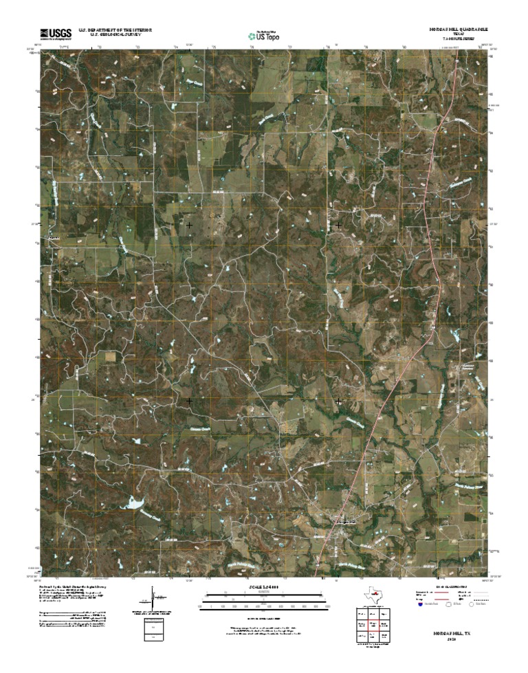 Morgan Mill TX 7.5-Minute Map | PDF | United States Geological Survey ...