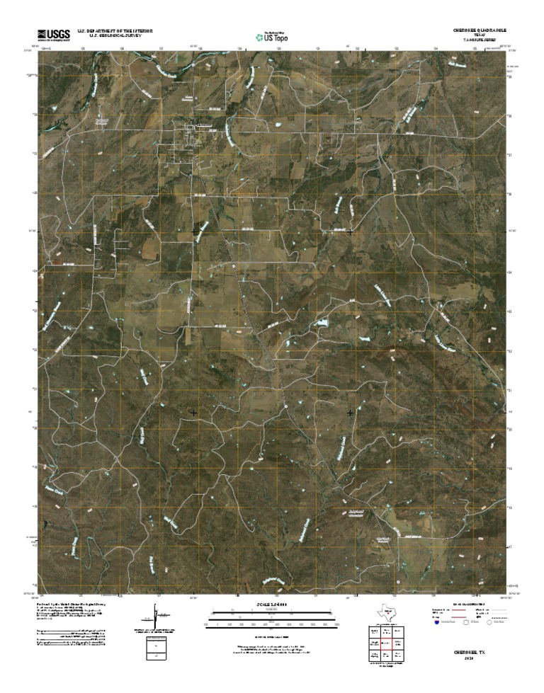 Topographic Map of Cherokee | PDF | United States Geological Survey ...