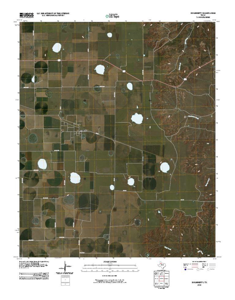 Topographic Map of Dougherty | PDF | United States Geological Survey ...