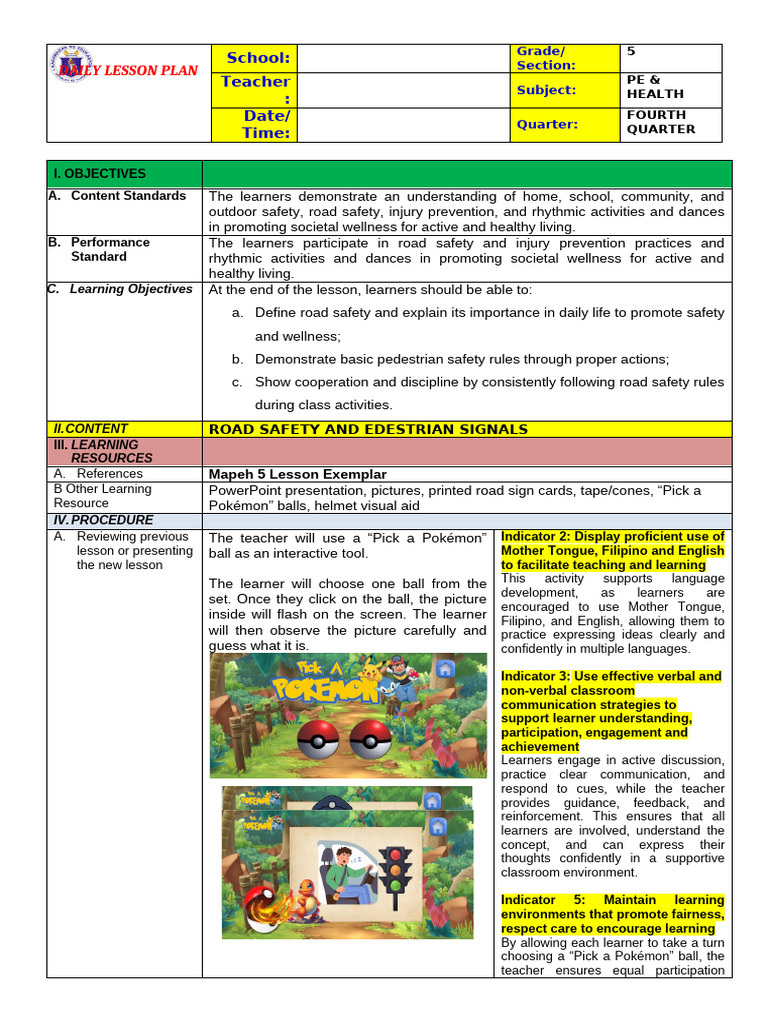 Road Safety-Final Edit | PDF | Learning | Teachers