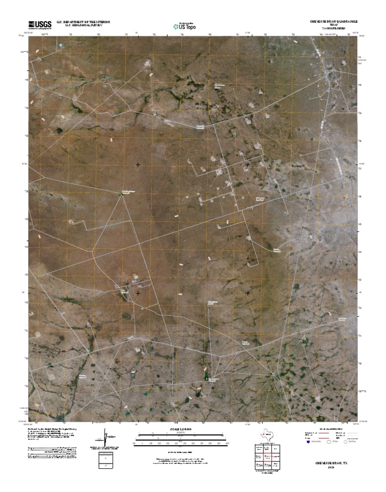 Topographic Map of Cheyenne Draw | PDF