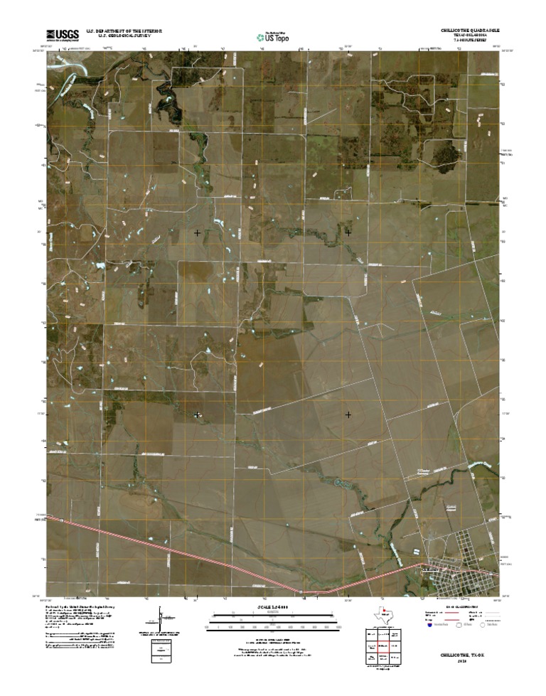 Chillicothe TX-OK 7.5-Minute Map | PDF | United States Geological ...