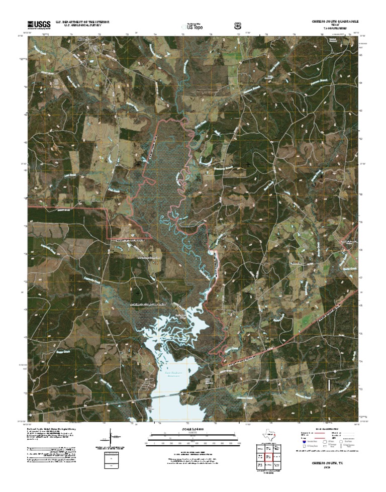 Topographic Map of Chireno South | PDF | United States Geological ...