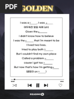 Golden Lyrics - Kpop Demon Hunters | PDF