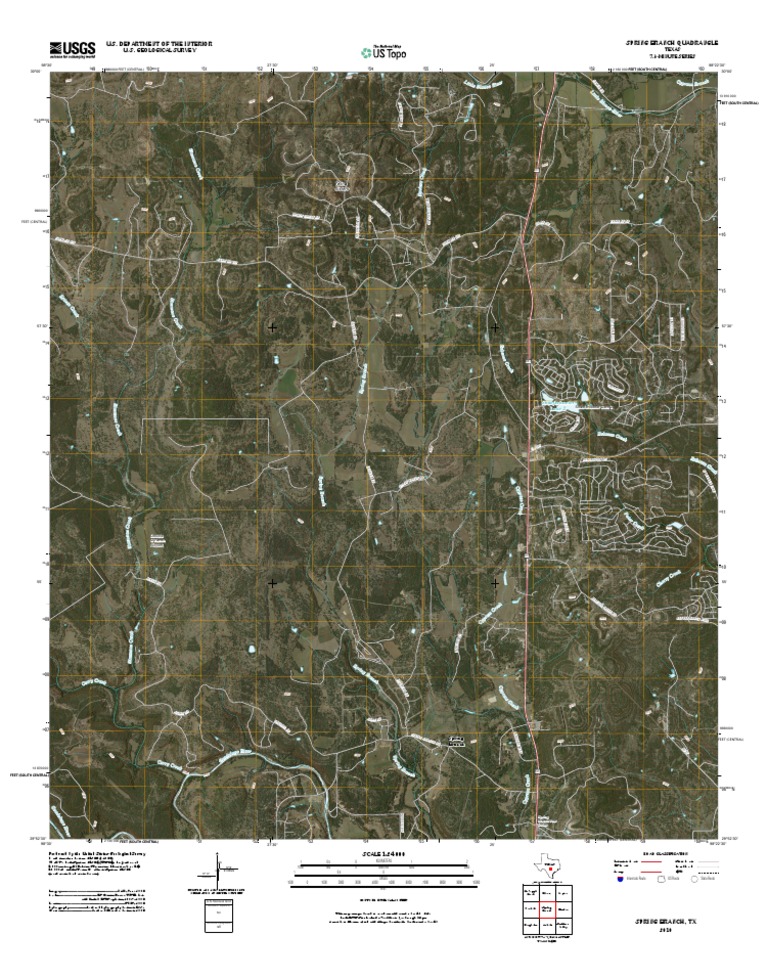 Topographic Map of Spring Branch | PDF | United States Geological ...