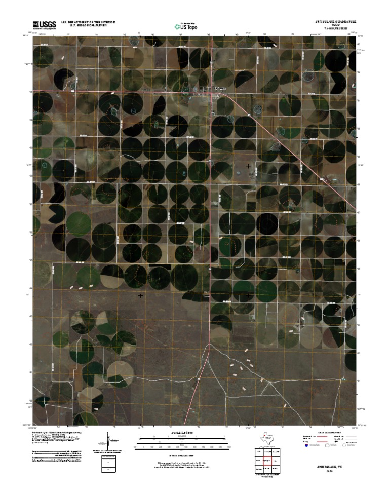 Topographic Map of Springlake | PDF | United States Geological Survey ...