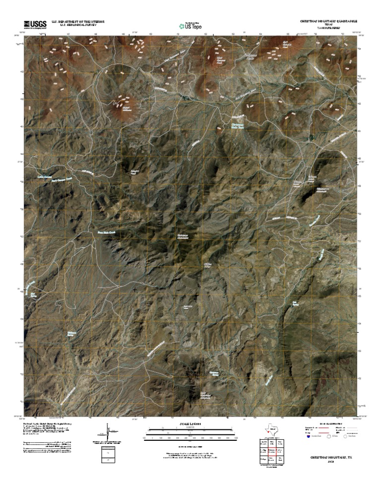 Topographic Map of Christmas Mountains | PDF | United States Census ...