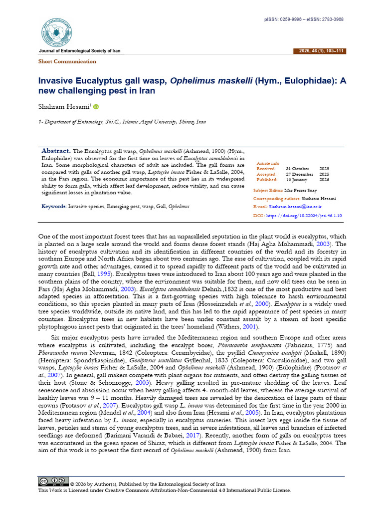 2026 - Hesami Et Al. | PDF | Leaf | Eucalyptus