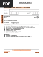 IGCSE Math 0980 Sample Papers 2025 | PDF