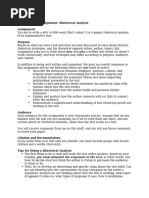 AP Lang Rhetorical Analysis Essay Guide | PDF | Rhetoric | Essays