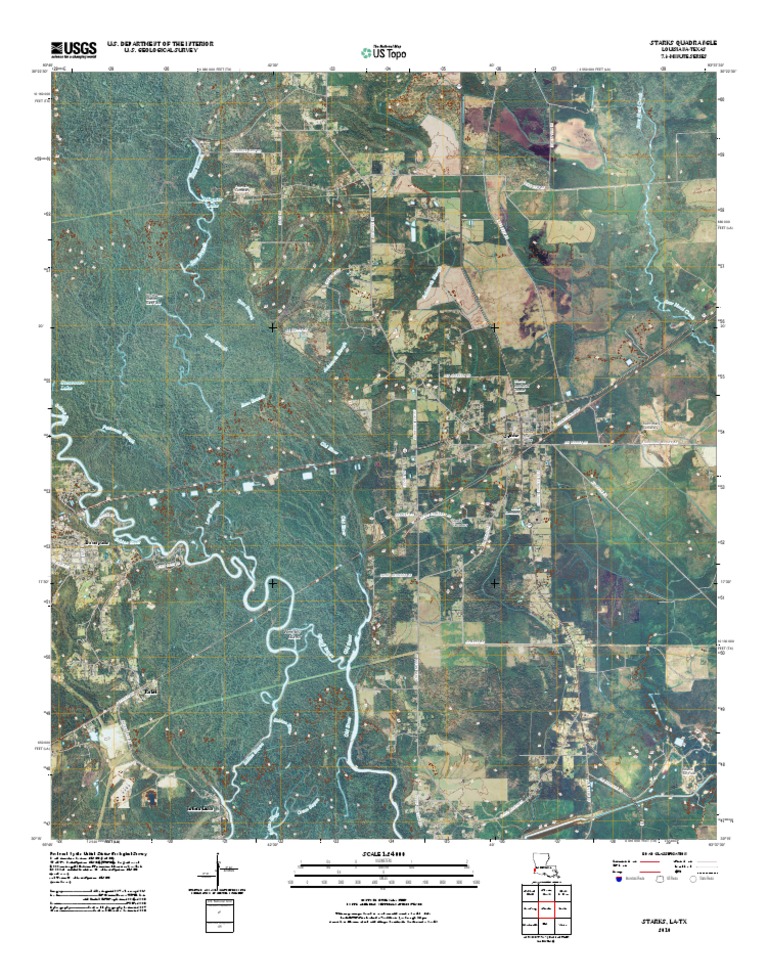 Topographic Map of Starks | PDF
