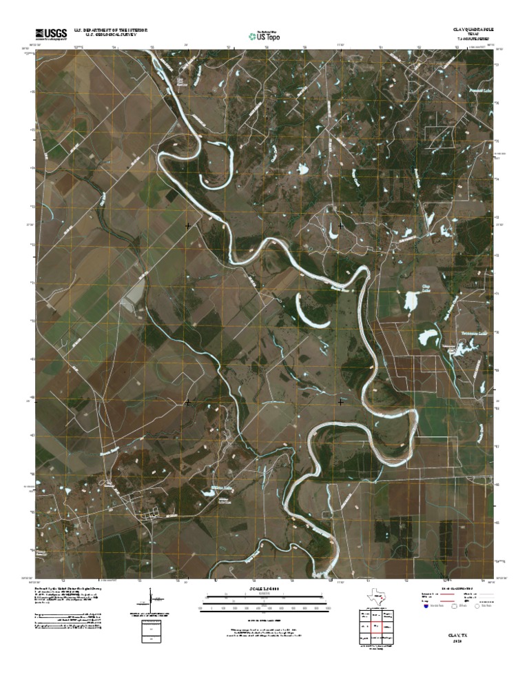 Texas Clay Quadrangle Map Overview | PDF | Science & Mathematics