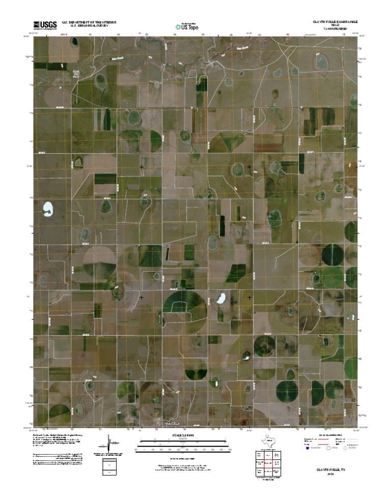 Topographic Map of Claytonville | PDF | United States Geological Survey ...