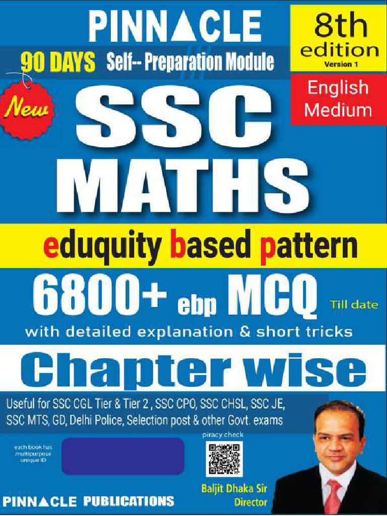 Pinnacle SSC Maths 8th Edition (English Medium) | PDF | Chess Theory ...