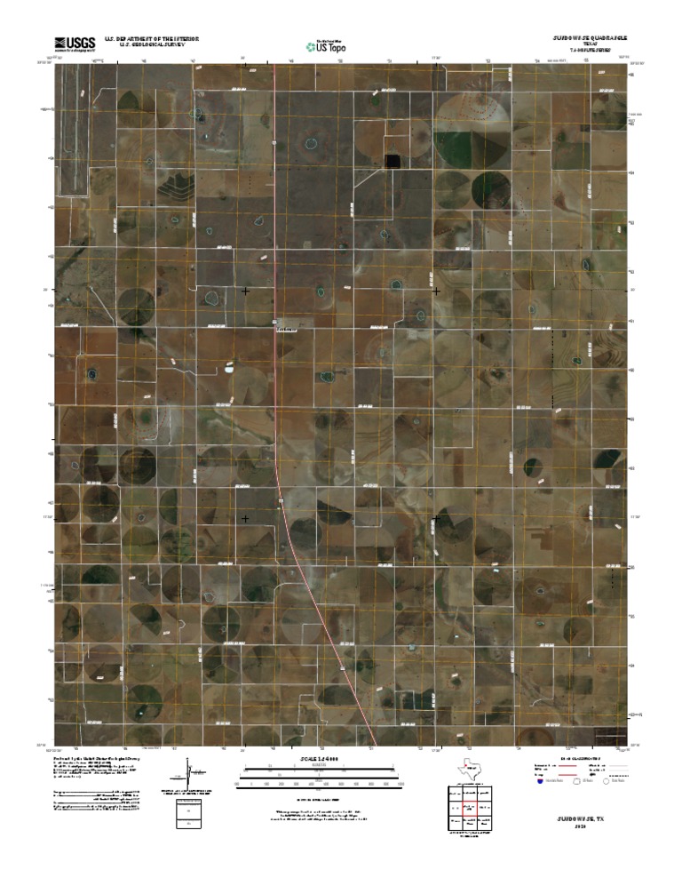 Topographic Map of Sundown SE | PDF | Geomatics | Cartography
