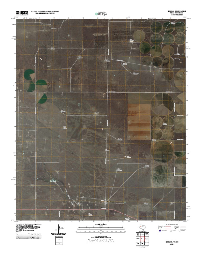 Topographic Map of Bronco | PDF | United States Geological Survey ...