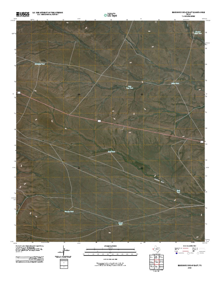 Topographic Map of Buckhorn Draw East | PDF