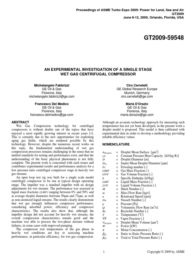 An Experimental Investigation of A Single Stage Wet Gas Centrifugal ...