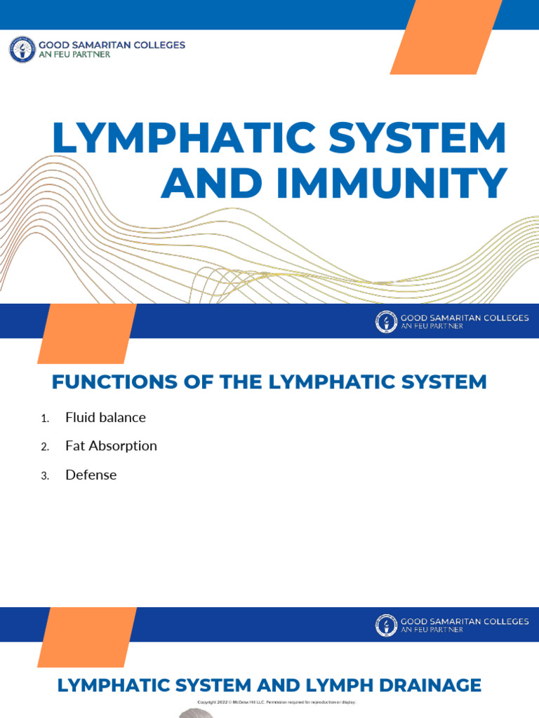 Week 13 - Lymphatic System and Immunity | PDF