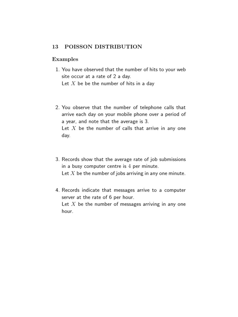 Chapter13slides Poisson | PDF | Poisson Distribution | Teaching Mathematics